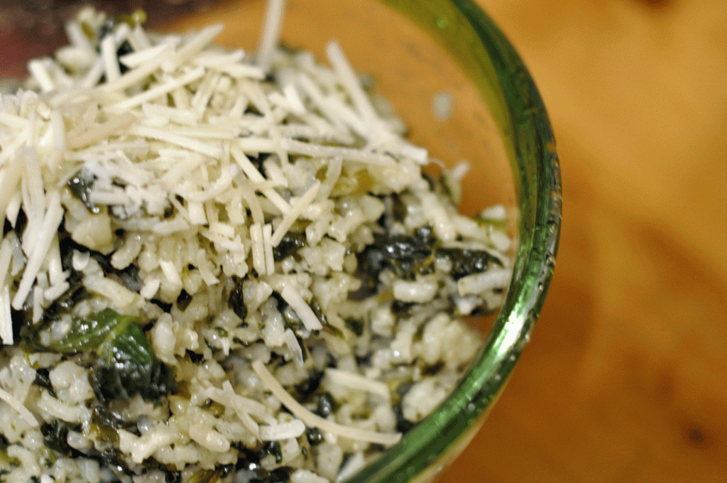 Baked Rice with Spinach - The Rocky Mountain Woman