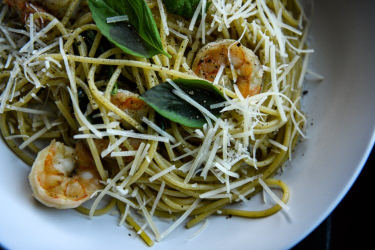 Basil Shrimp Pasta - The Rocky Mountain Woman